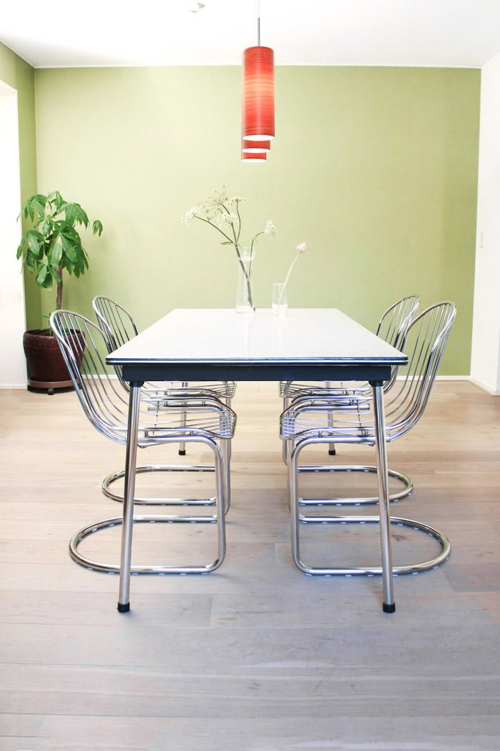 Grote vintage formica eettafel 161 x 80 - Froufrou's