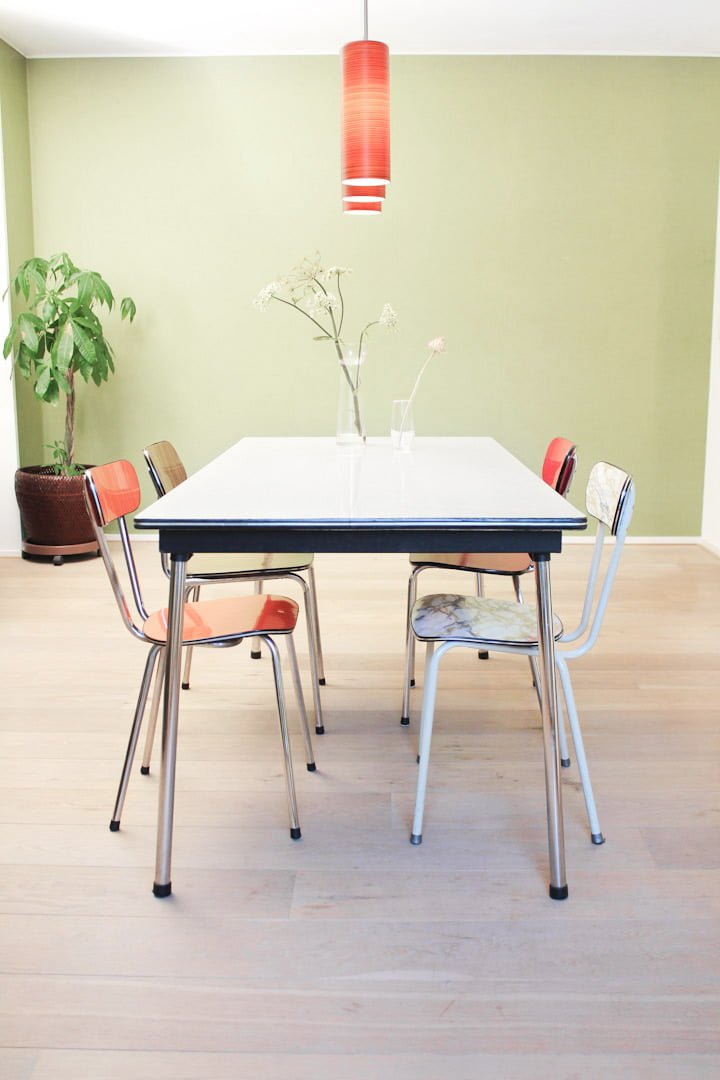 Grote vintage formica eettafel 161 x 80 - Froufrou's