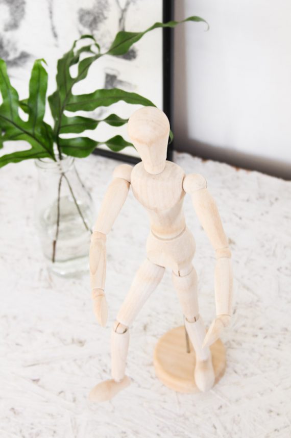 Houten anatomie pop / tekenpop - Froufrou's